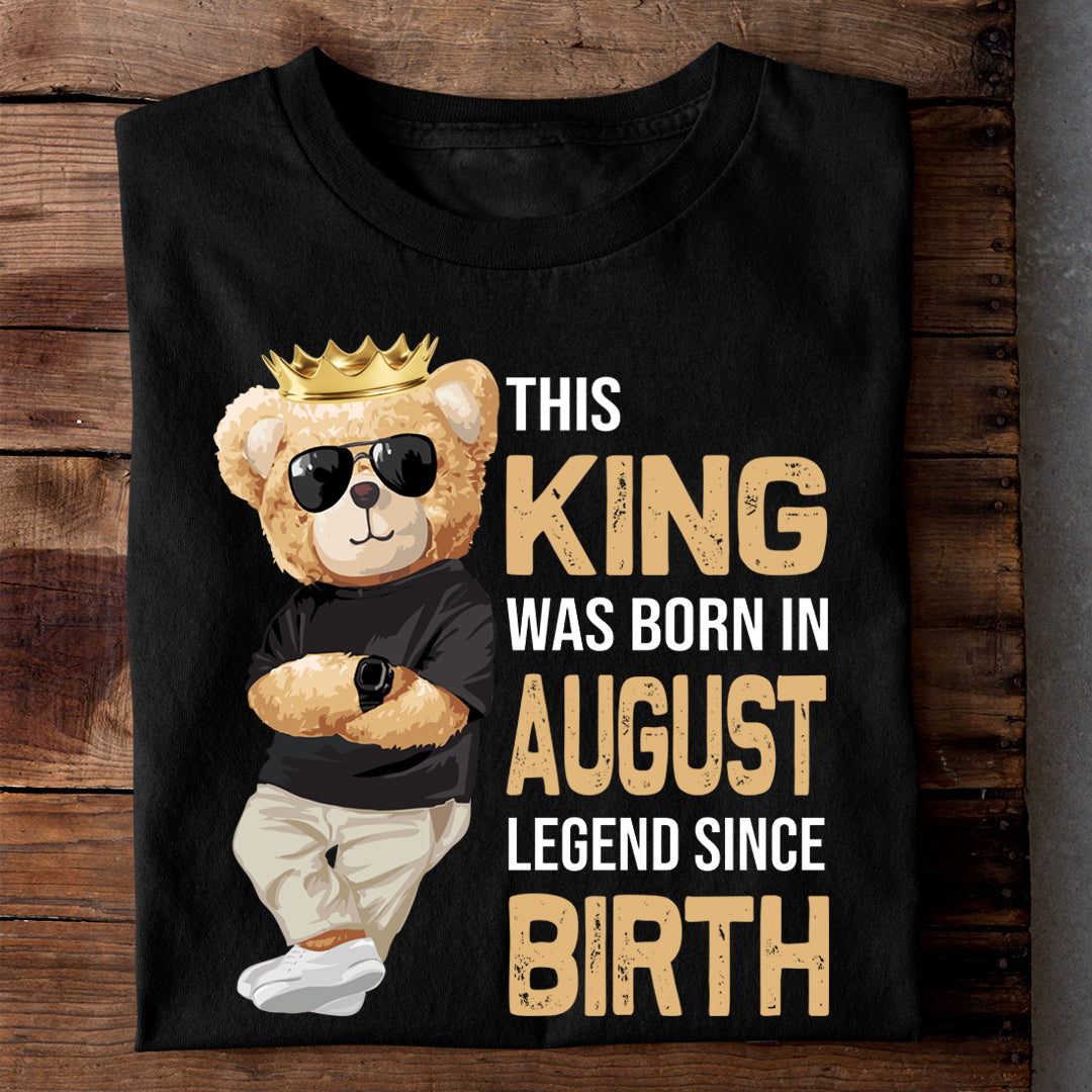 LEGEND BORN IN AUGUST LUXURY TSHIRT – HANGERNOOK